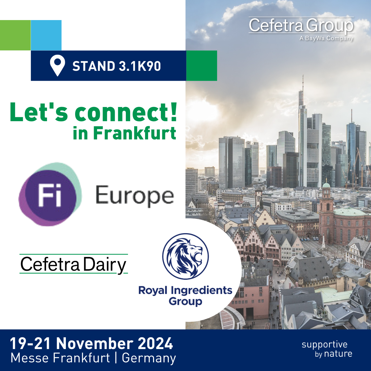 Visit us at FI Europe in Frankfurt | Cefetra